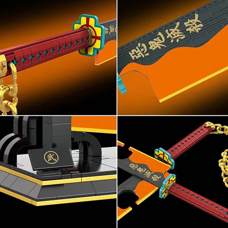 DK1507 Moc Nichirin sword Knife that can be sheathed Model Building ...