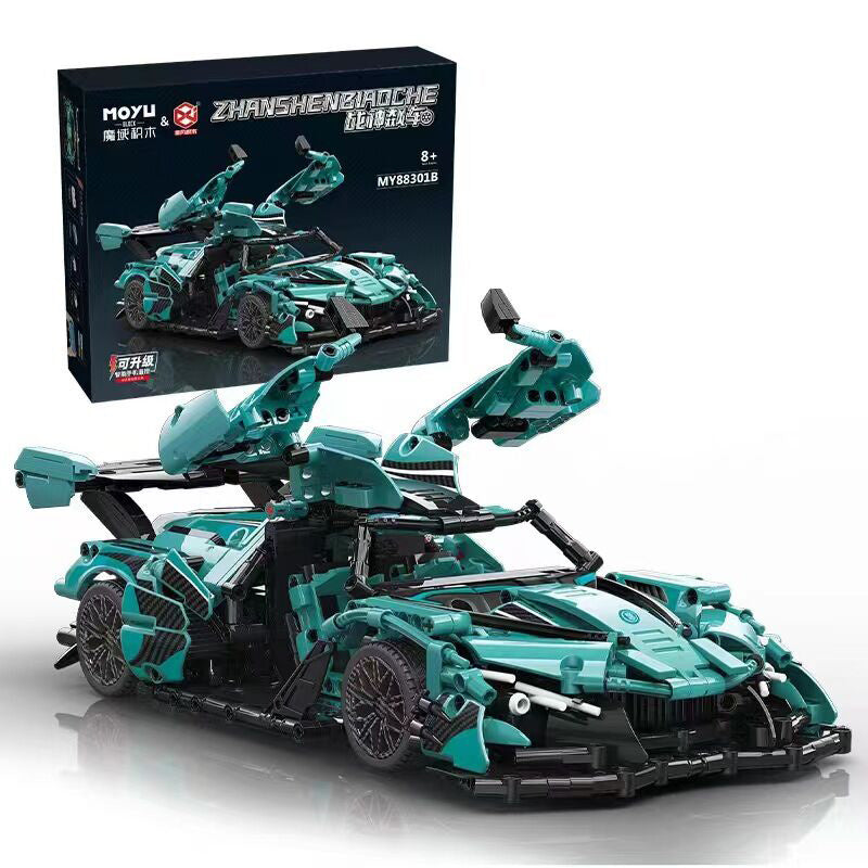 MOYU MY88301B MOC Apollo IE Technic 1:14 Sky Blue Static Version Sports ...