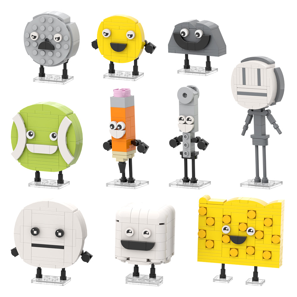 MOC BFDI Characters: Woody, Pin, Needle, Teardrop Building Set 511 ...